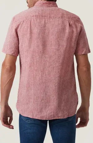 34 Heritage Short Sleeve Linen Button-up Shirt