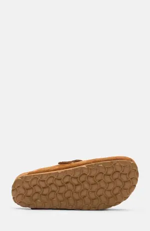 SCAROSSO Tasseled Suede Mules - Tan - Suede