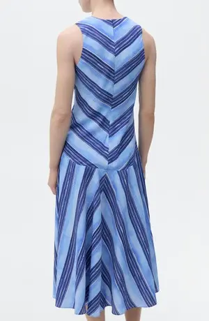 Mango Stripe A-line Dress