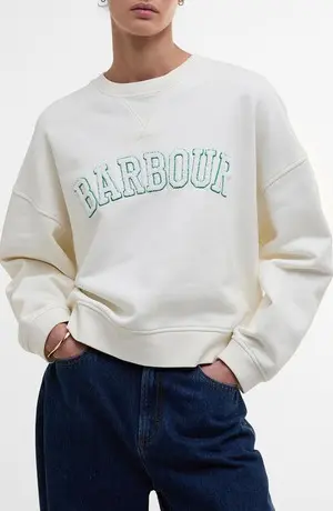 Barbour Logo Sweatshirts Hoodies For Women