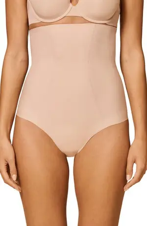 Simone Perele Story High Waist Shaping Briefs - Peau Rose