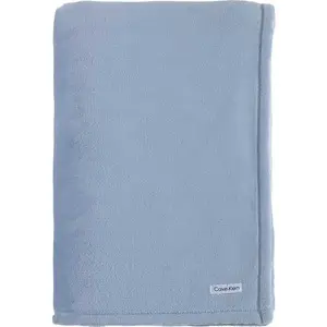 CALVIN KLEIN HOME Core Plush Blanket - Medium Blue