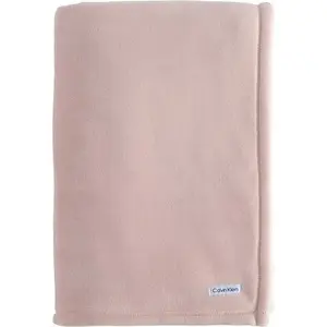 CALVIN KLEIN HOME Core Plush Blanket - Pastel Pink