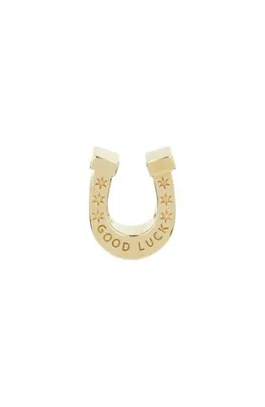 Adina Reyter Good Luck Horseshoe Pendant Charm - Yellow