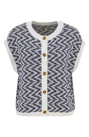 Barbour Short Sleeve Cotton Cardigan