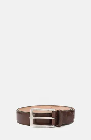 SCAROSSO Classic Calfskin Belt Brown Calf
