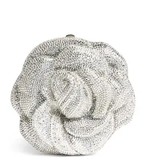 Judith Leiber Crystal-embellished Rose Clutch