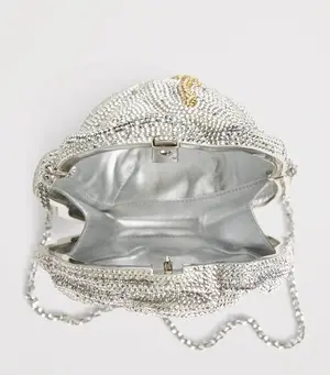 Judith Leiber Crystal-embellished Rose Clutch