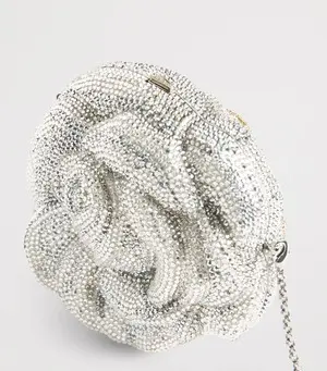 Judith Leiber Crystal-embellished Rose Clutch