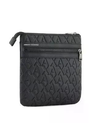 Armani Exchange Monogram-embossed Messenger Bag