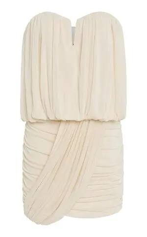 Isabel Marant Étoile Adelita Draped Knit-jersey Mini Dress - Ivory