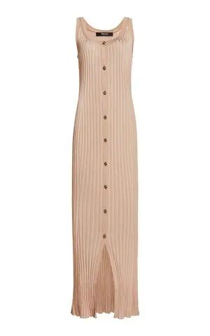 Versace La Vacanza Knit Maxi Dress - Neutral
