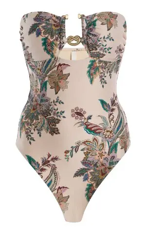 Zimmermann Rhiannon Strapless One-piece Swimsuit - Multi