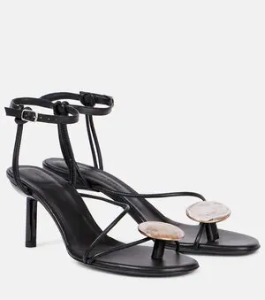 Christopher Esber Doma 70 Embellished Leather Sandals - Black