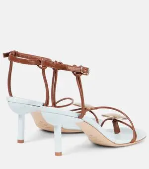 Christopher Esber Doma 70 Embellished Leather Sandals - Blue