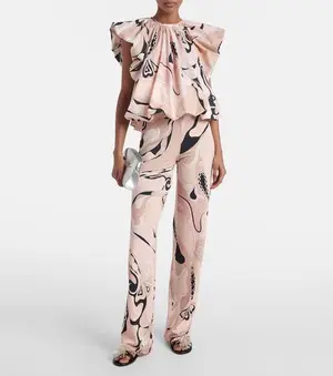 Emilio Pucci Orchidee Cotton Top