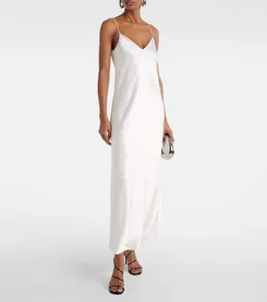 Galvan Satin Slip Dress