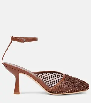Christopher Esber Minette Crystal-embellished Mesh Pumps