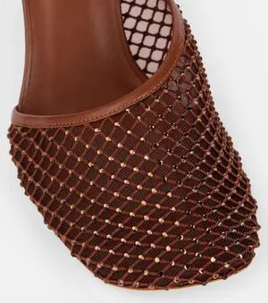 Christopher Esber Minette Crystal-embellished Mesh Pumps