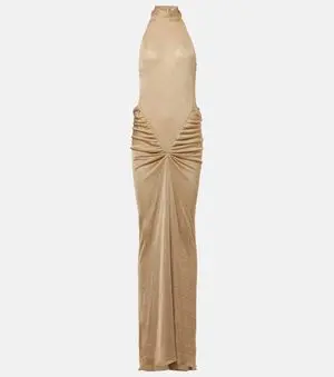 Metallic Gold Halterneck Gowns