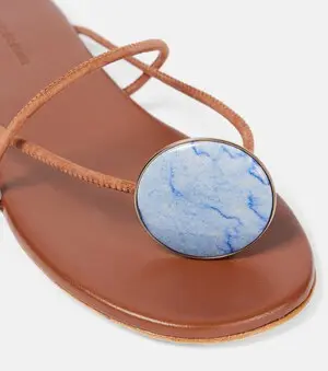 Christopher Esber Doma Embellished Thong Sandals - Brown