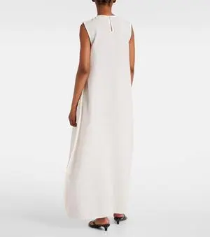 RÓHE Silk-blend Maxi Dress - White