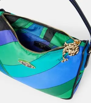 Emilio Pucci Leather-trimmed Shoulder Bag - Green