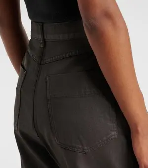 LEMAIRE High-rise Wide-leg Cotton Pants