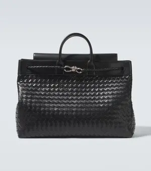 Bottega Veneta Andiamo Voyager Large Leather Tote Bag - Black