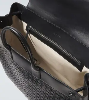Bottega Veneta Andiamo Voyager Large Leather Tote Bag - Black