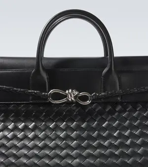 Bottega Veneta Andiamo Voyager Large Leather Tote Bag - Black