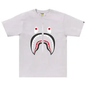 A BATHING APE Shark Tee - Grey