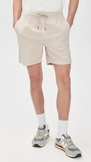 Faherty Brand Essential Drawstring Shorts - Stone