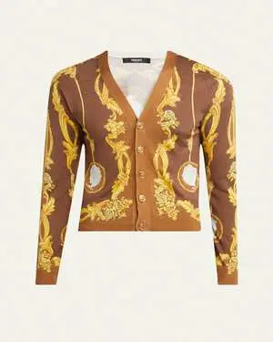 Versace Long Sleeve Cardigans For Men