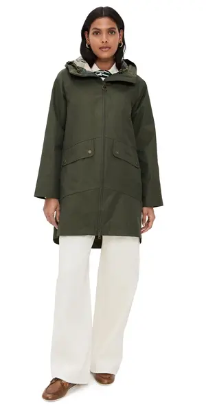 Barbour Heron Waterproof Jacket - Olive