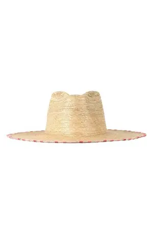SUNSHINE TIENDA Adelina Straw Sun Hat - Pink