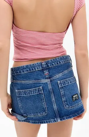 BDG URBAN OUTFITTERS Carpenter Denim Mini Skirt - Blue