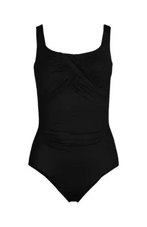 LANDS' END G-cup Slendersuit Carmela One Piece Swimsuit - Black