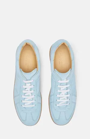 SCAROSSO Hans Low-top Sneakers - Light Blue - Suede