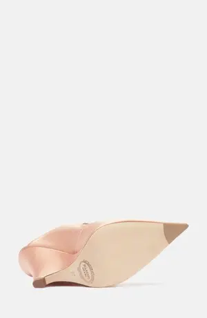 SCAROSSO Marta Ii High Heel Mules - Rose - Satin