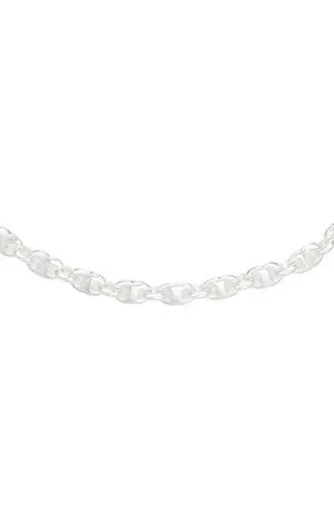 Tory Burch Delicate Gemini Link Necklace - Light Silver