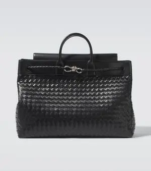 Bottega Veneta Andiamo Voyager Large Leather Tote Bag - Black