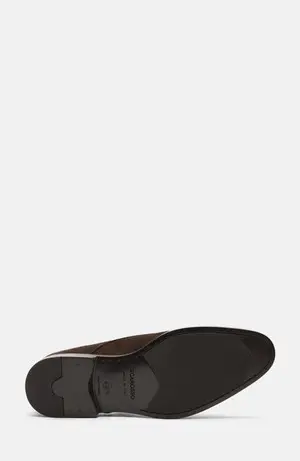 SCAROSSO Francesco Monk Strap Shoes - Dark Brown Suede