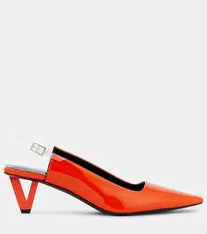 Versace Leather Slingback Pumps