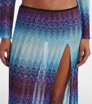 Missoni Zigzag Lamé Maxi Skirt