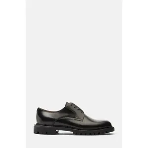 SCAROSSO Wooster Iii Derby Shoes - Black - Brushed Calf