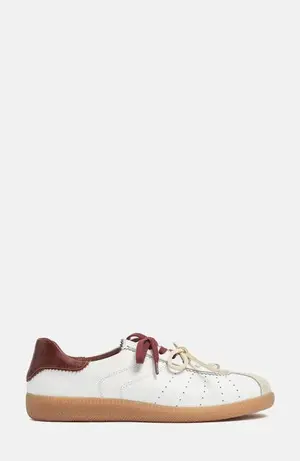 SCAROSSO Mariate Leather Sneakers - White - Calf