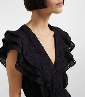 Poupette St Barth Camila Ruffled Minidress