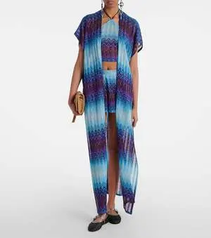 Missoni Halterneck Crop Top - Blue
