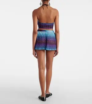 Missoni Halterneck Crop Top - Blue